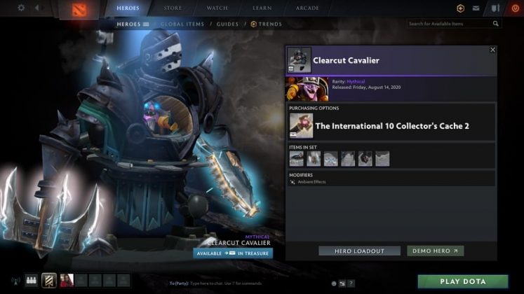 Lộ diện 17 items set Dota2 mới của TI10 Collector’s Cache Volume II ...