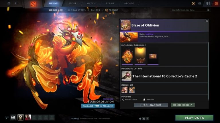 Lộ diện 17 items set Dota2 mới của TI10 Collector’s Cache Volume II ...