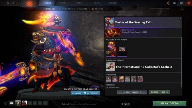 Lộ diện 17 items set Dota2 mới của TI10 Collector’s Cache Volume II ...