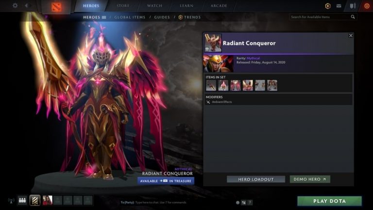 Lộ diện 17 items set Dota2 mới của TI10 Collector’s Cache Volume II ...